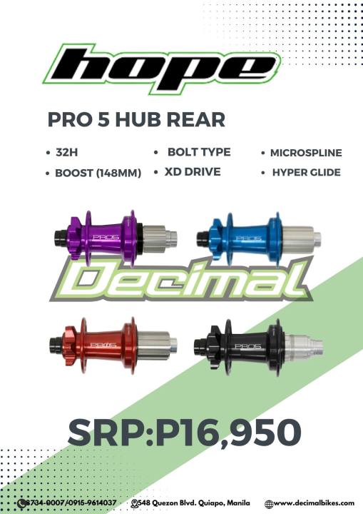 Hope Pro 5 Mountain Bike Hubs | Lazada PH