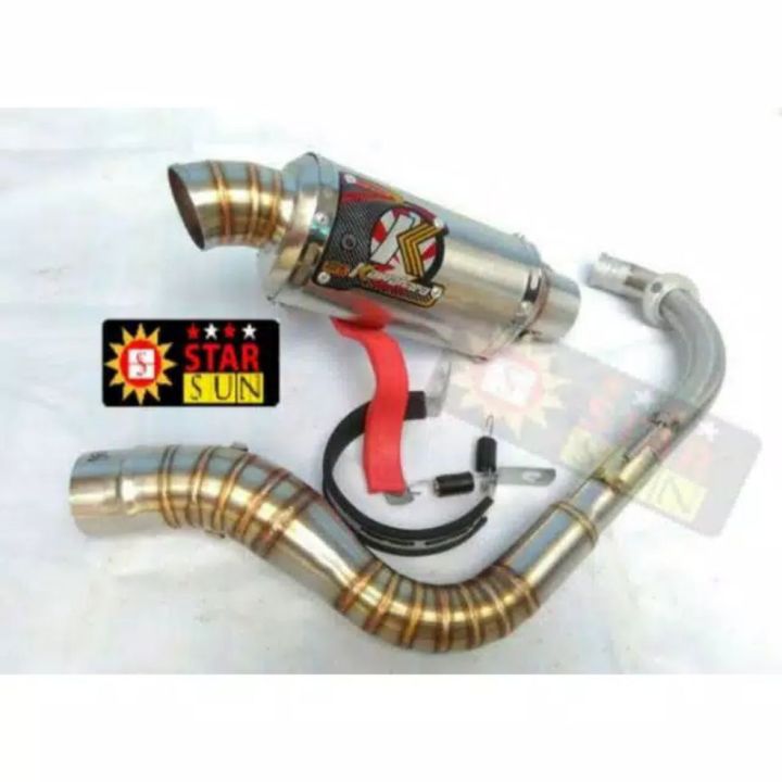 knalpot kawahara oval 20 cm buat motor metic mio .beat .vario .scopy ...