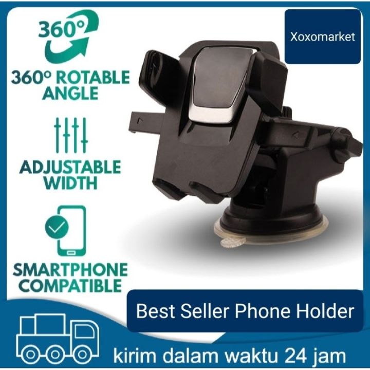 Car Holder Mobil HP Holder Mobil 360 Derajat Rotasi Car Holder Phone ...