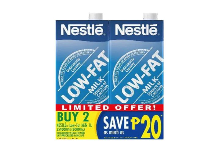 Nestle Low Fat Milk Twinpack 1L x 2 | Lazada PH