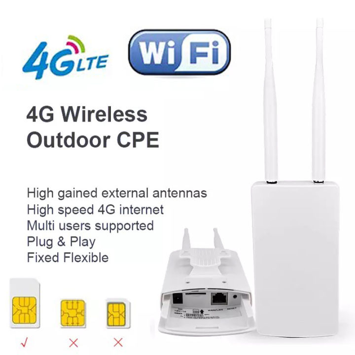4G Router OUTDOOR WiFi เร้าเตอร์ ใส่ซิม รองรับ ทุกเครือข่าย กระจายไวไฟ ...