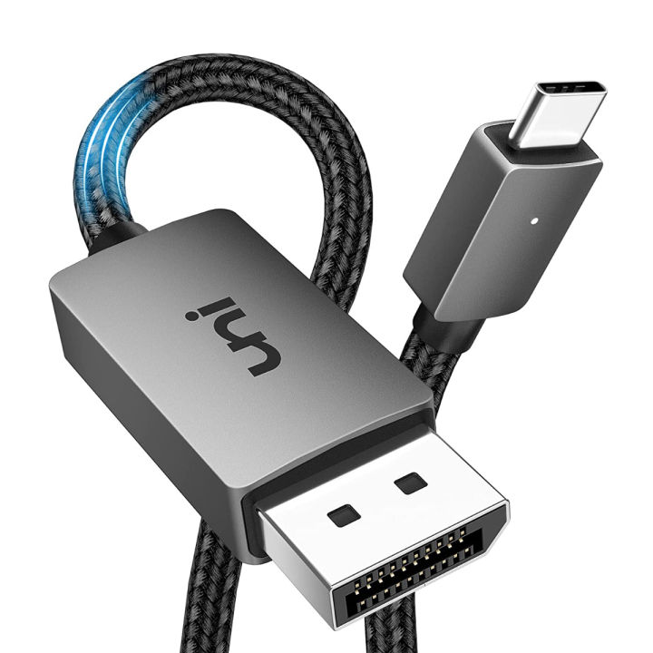 USB C to DisplayPort Cable [8K 60Hz, 2K 240Hz], uni USB Type C to DP 1. ...