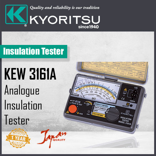 Kyoritsu 3161A Analogue Insulation Testers | Lazada