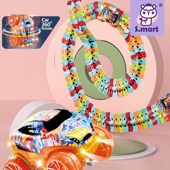 【S.mart】Electrical Changeable Track fexible Luminous rail track racing ...