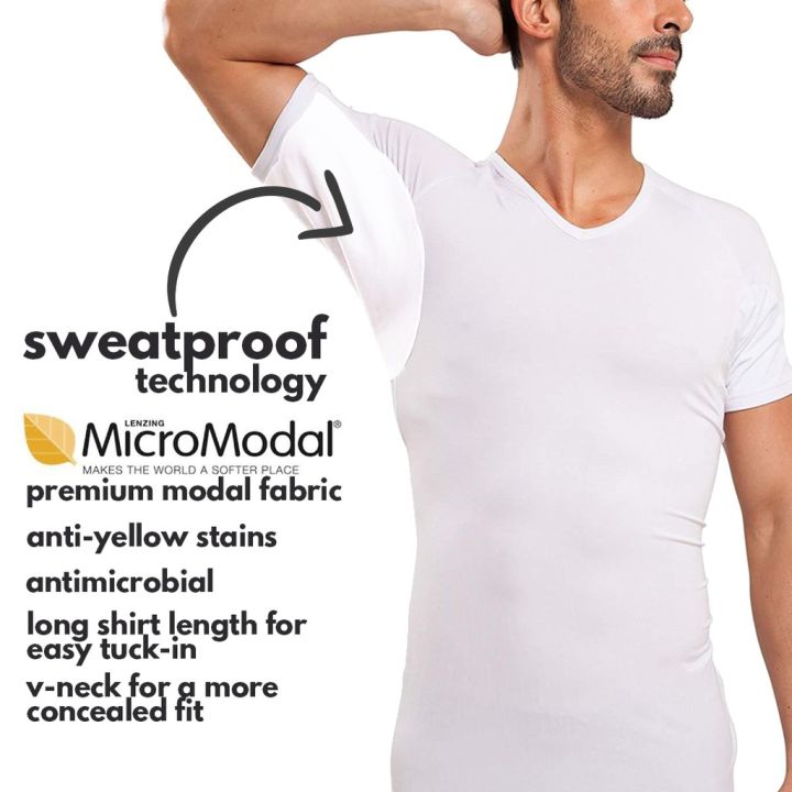 COD Sweatlabs™ Sweatproof Undershirt | Premium Lenzing Modal Fabric No ...