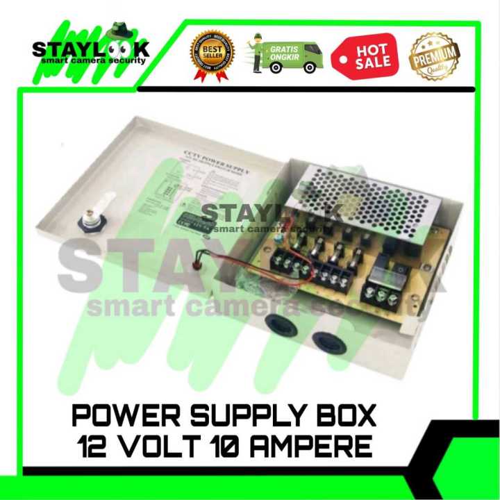 PSU Power Supply CCTV 12V 10A Box PSU BOX 10A 12V | Lazada Indonesia