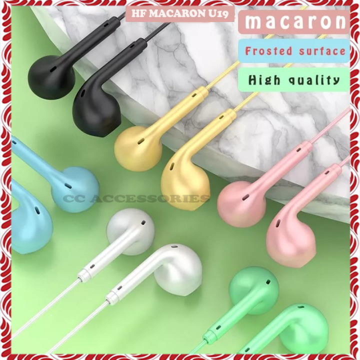 Headset / Handsfree U19 macaron / Earphone Macaroon Mate Color Hifi ...