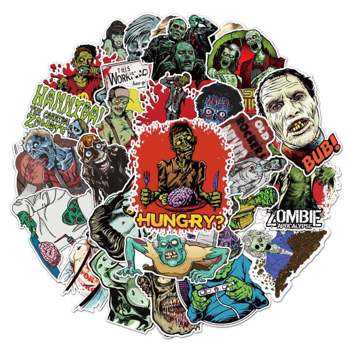 TM 50ชิ้น/เซ็ต Monster Men Theme PVC กันน้ำสติ๊กเกอร์กราฟิตี้สำหรับแล็ป ...