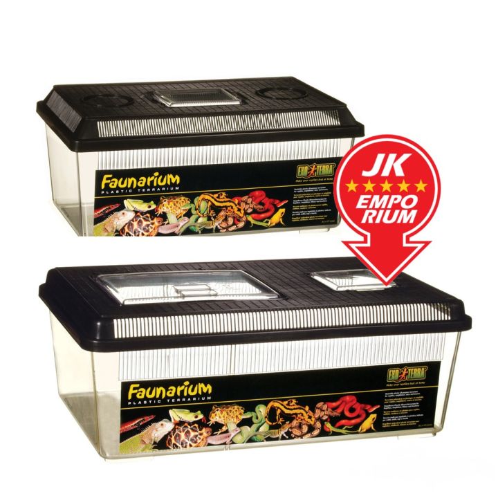 Exo Terra Faunarium Plastic Terrarium For Reptiles Amphibian Tortoise ...