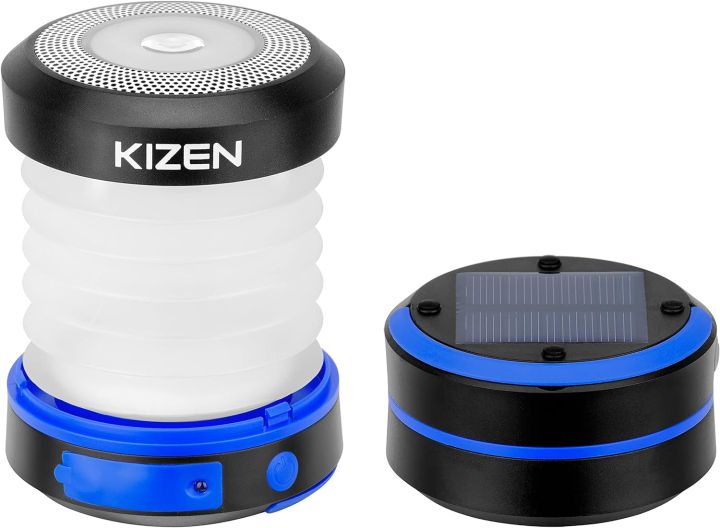 KIZEN Solar Camping Lantern - LED Lanterns for Power Outages, Camping ...
