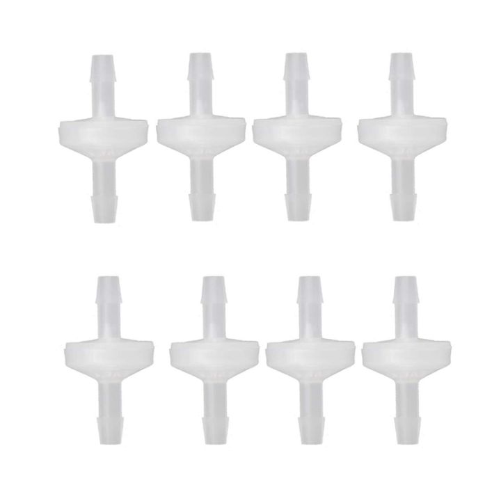 8 Pcs 1/4Inch Check Valve 6mm PVDF One Way Valve Inline Check Valve Non ... 8 Pcs 1/4Inch Check Valve 6mm PVDF One Way Valve Inline Check Valve Non ...