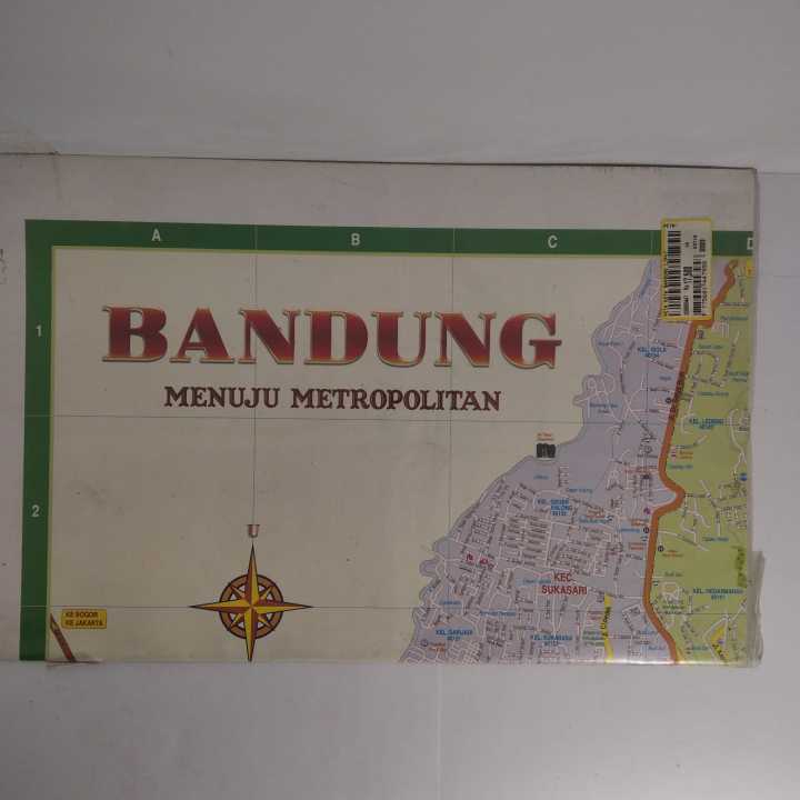 PETA BANDUNG PETA INDONESIA BAGIAN BANDUNG MENUJU METROPOLITAN | Lazada ...
