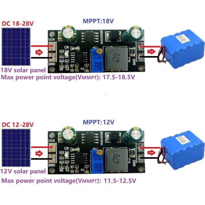 MPPT Solar Controller 1A 3.2V 3.7V 3.8V 7.4V 11.1V 14.8V Lithium ...