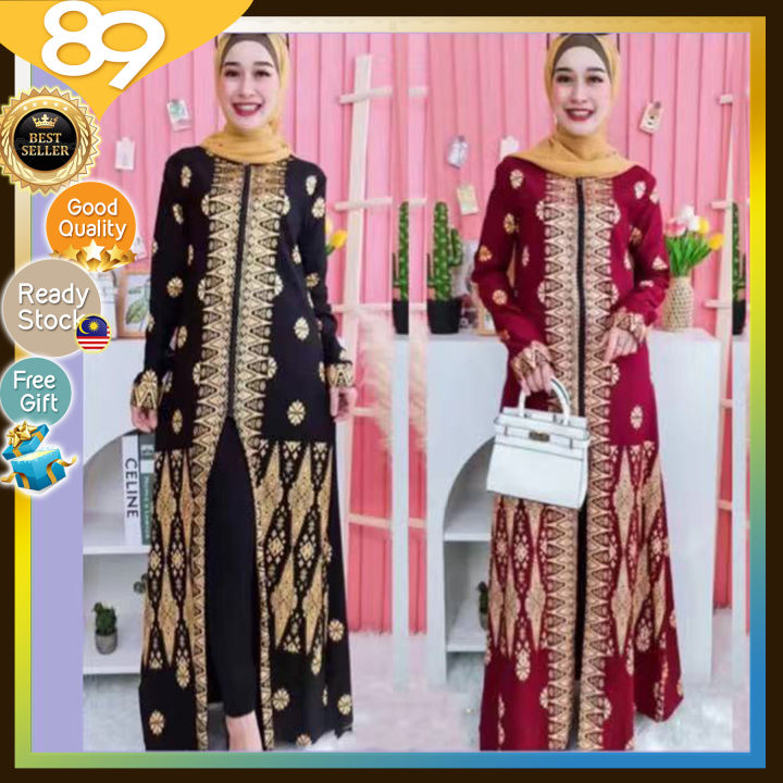 [Ready Stock] New Raya Baju Set Elegant Romance Floral Baju Kurung ...