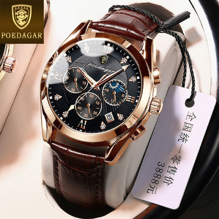 Swiss certification POEDAGAR multifunctional watch for men original ...