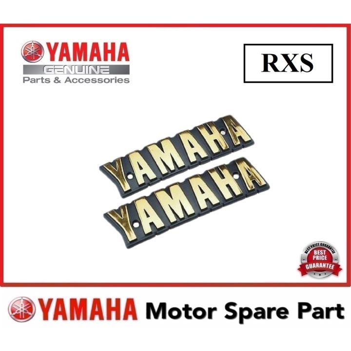YAMAHA RXS FUEL TANK EMBLEM RXS115 115 LOGO LAMBANG TULISAN TEPI TANGKI ...