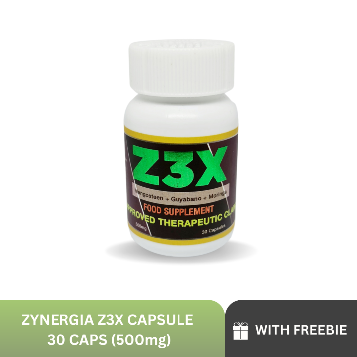 Original Zynergia Z3X (Mangosteen + Graviola + Moringa) 500mg 30 ...
