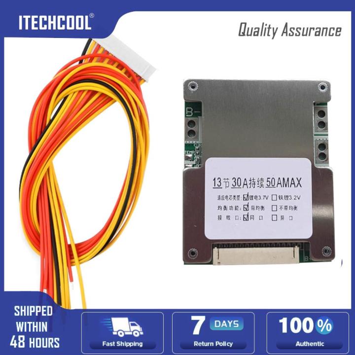 【Original】BMS 13S Li-ion Battery Balance Integrated Circuit Board 48V ...