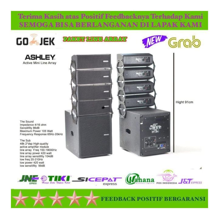 PAKET ACTIVE MINI LINE ARRAY ASHLEY ORIGINAL - PANGGUNG SOUNDS | Lazada ...
