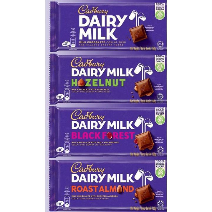 Cadbury Dairy Milk Chocolate 160g 5 flavors to choose from + | Lazada PH