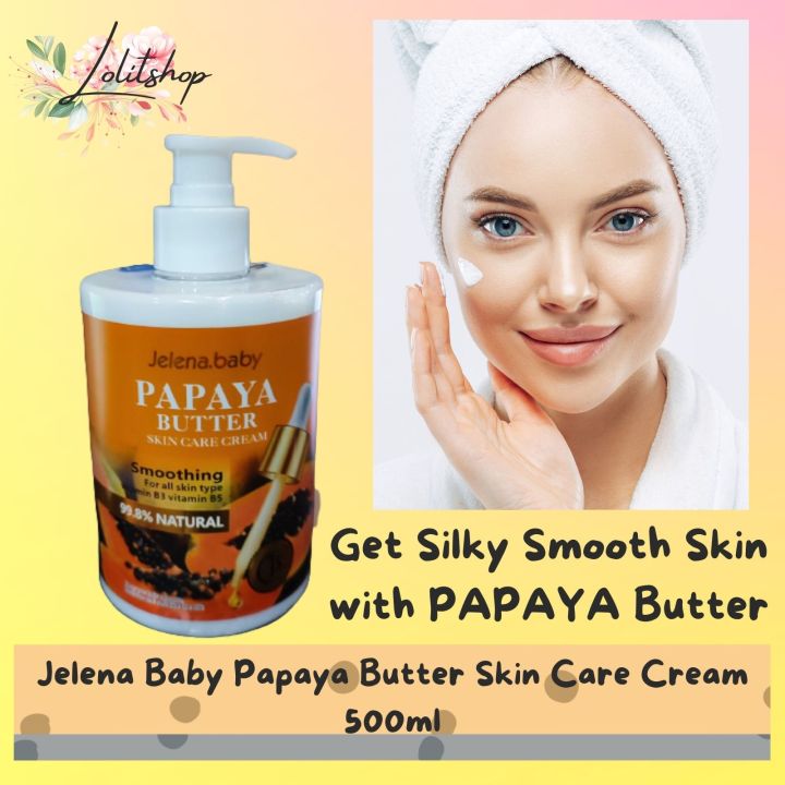 Lolitshop - Jelena Baby Papaya Butter Smoothing Skin Care Cream 500ml ...
