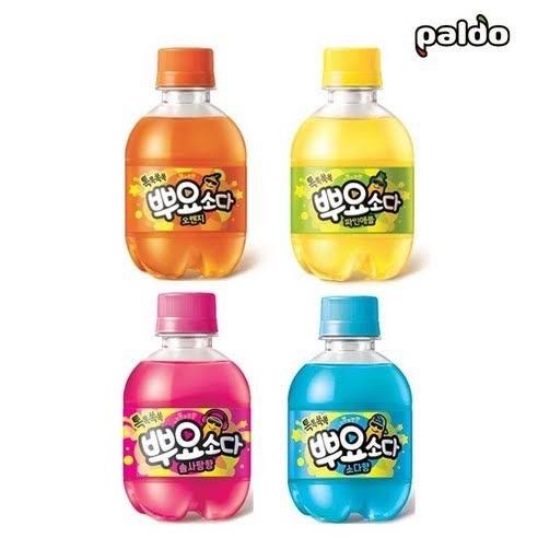 พร้อมส่ง Paldo Coco Puyo Soda Peach Apple Mango 280ml โซดา น้ำผลไม้ผสม ...