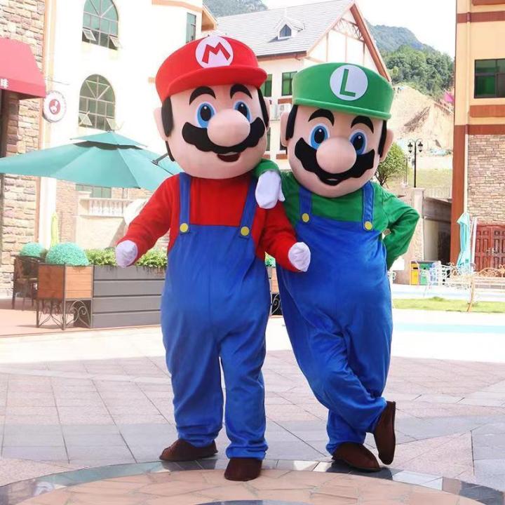 Mario Mascot Cartoon Doll Costume Cosplay Doll Clothes Cartoon Doll ...