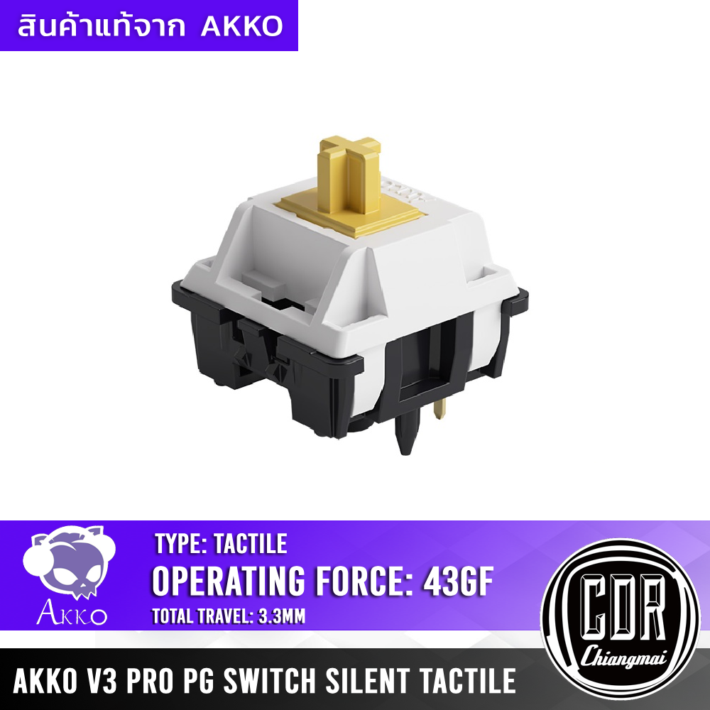 AKKO V3 Pro Penguin Switch Silent Tactile สวิตช์คีย์บอร์ด 1 กล่อง = 45 ...