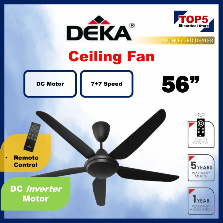 Deka 56inch Kipas Siling Ceiling Fan SCX56 Pro DC Inverter Motor with 5 ...