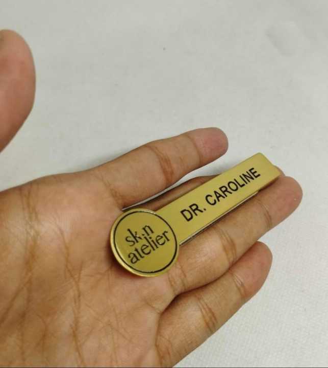 #2~ GOLD Gravo Pin Style 9~16~ Bros Dada Nama / Bros Dada Inisial Nama ...