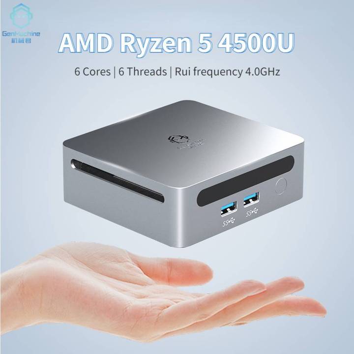 GenMachine AMD Ryzen 5 4500U Mini PC for Gaming Windows11 DDR4 3200MHz ...
