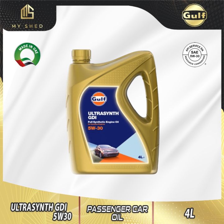 GULF UltraSynth GDI 5W-30 (4L) - Fully Synthetic Car Engine Oil (5W30 ...
