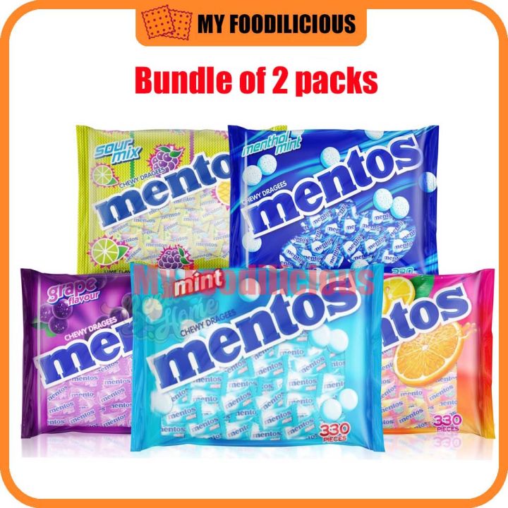 Mentos Mint/Grape/Fruit/Sour Mix/Menthol Chewy Candy 330pieces Candy ...