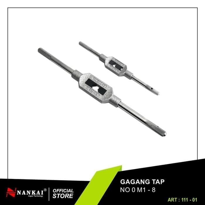 MG ALAT PEMBUAT DRAT ULIR BAUT MUR NANKAI M1-8 Gagang Tap Rachet Wrench ...