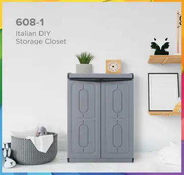 LazMall TOYOGO Low Height Indoor Outdoor Waterproof Storage Cabinet Cupboard 608 1 Lazada Singapore