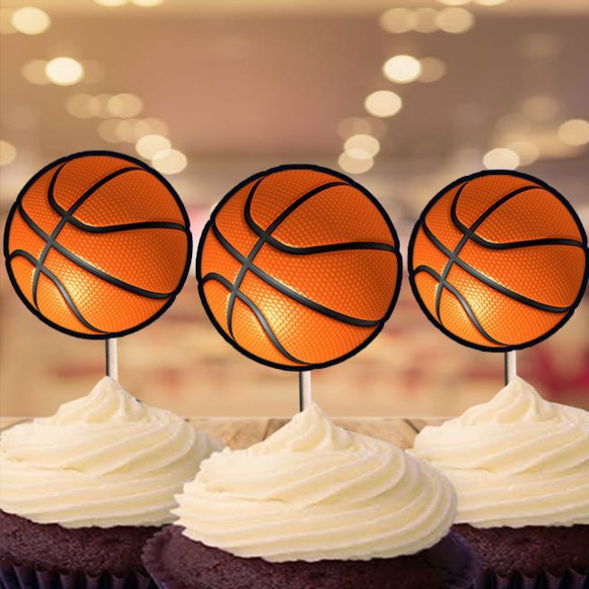 Basketball Theme cupcake topper 24pcs | Lazada PH