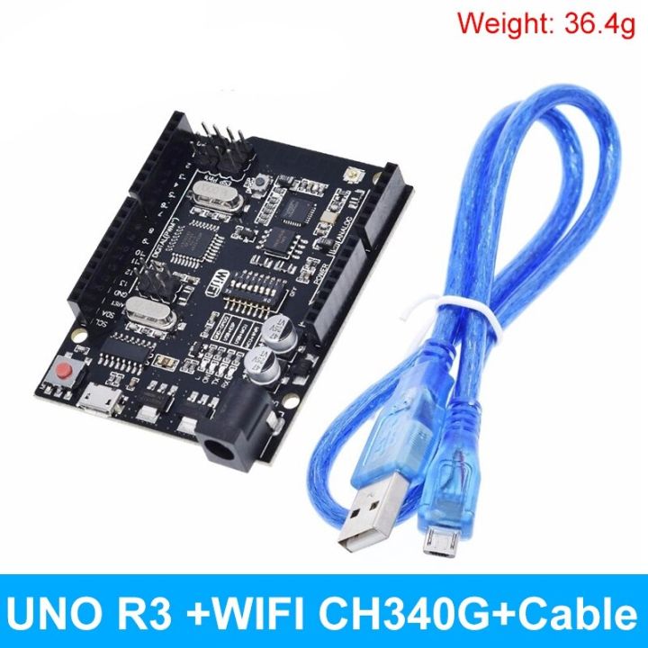 UNO R3 Official Box ATMEGA16U2 / UNO+WiFi R3 Original ATMEGA328P Chip CH340G For Arduino UNO R3 ...