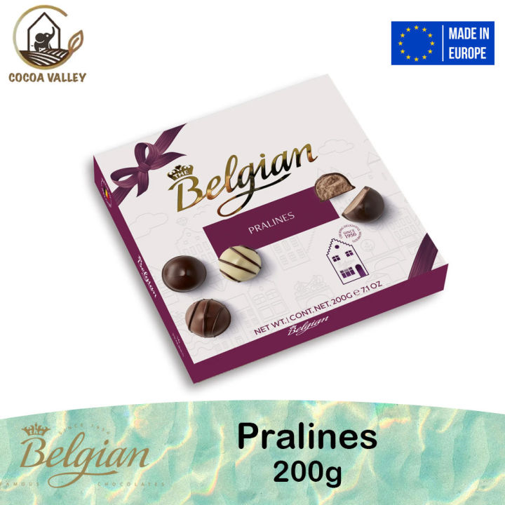 Belgian 16 Pralines Chocolate Box 200g | Lazada