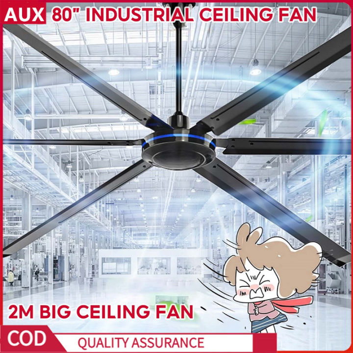 AUX Large Ceiling Fan Large Wind 80-Inch Super Large Industrial Ceiling ...