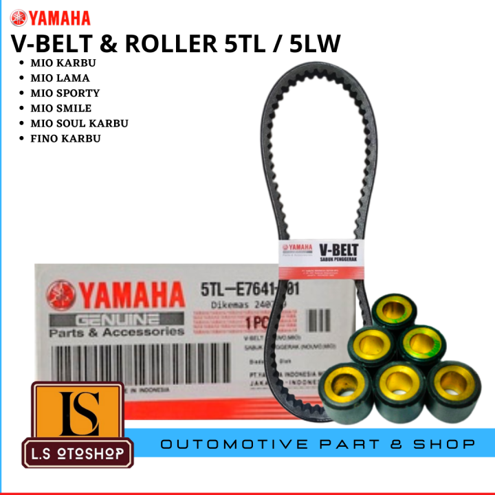 Vanbelt set Roller Mio lama Vanbelt Mio sporty Mio smile Mio soul karbu Fino karbu Nouvo 5TL ...