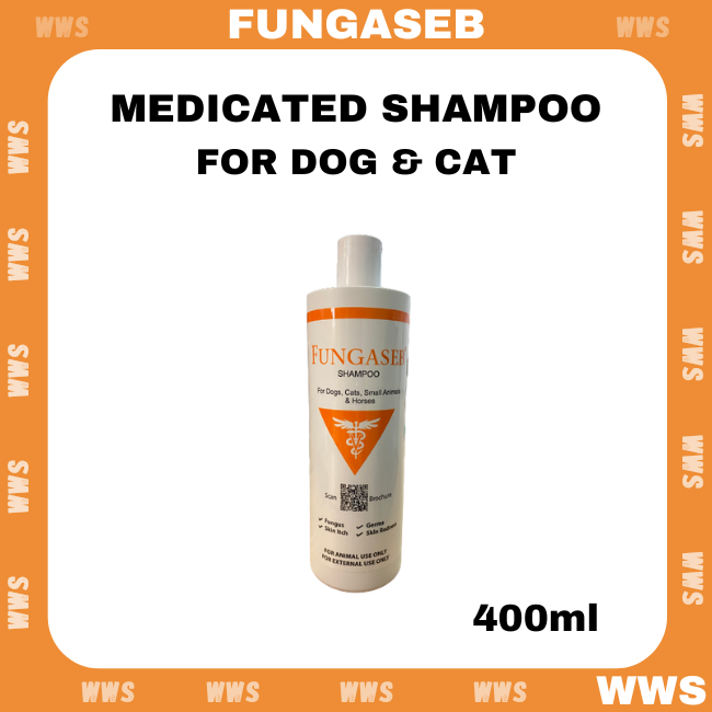Fungaseb Antifungal & Antibacterial Medicated Shampoo for Dogs & Cats ...