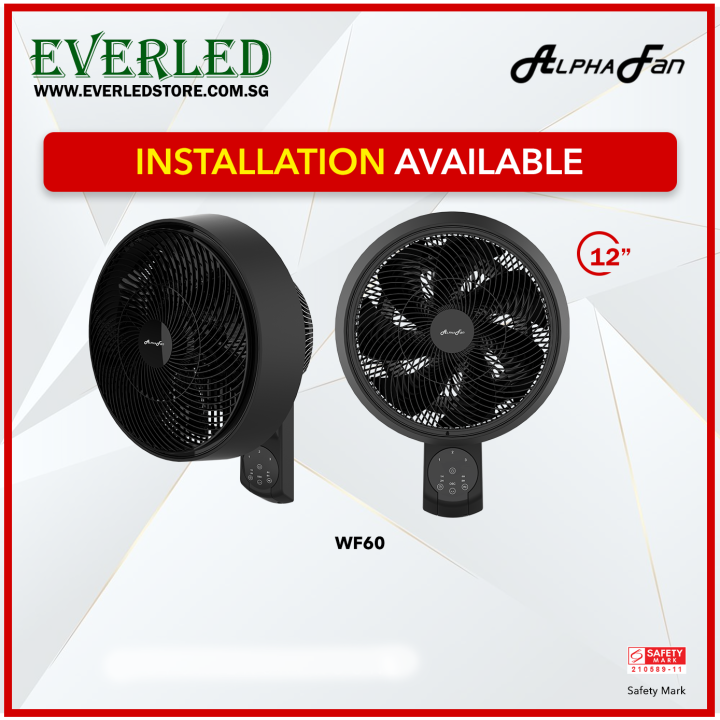 [Free Delivery] ALPHA Wall Fan WF60 (Remote Control) | Lazada Singapore