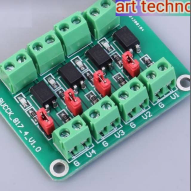 Pc817 4 Channel Converter Module Optocoupler Isolation Module Voltage ...