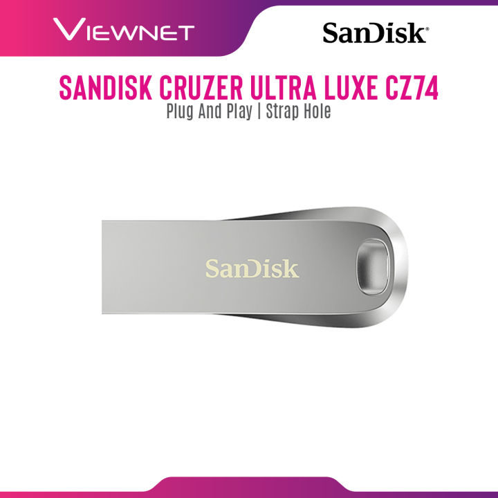 SanDisk Ultra Luxe Cruzer 74 (CZ74) USB Pendrive with USB3.1 Connection ...
