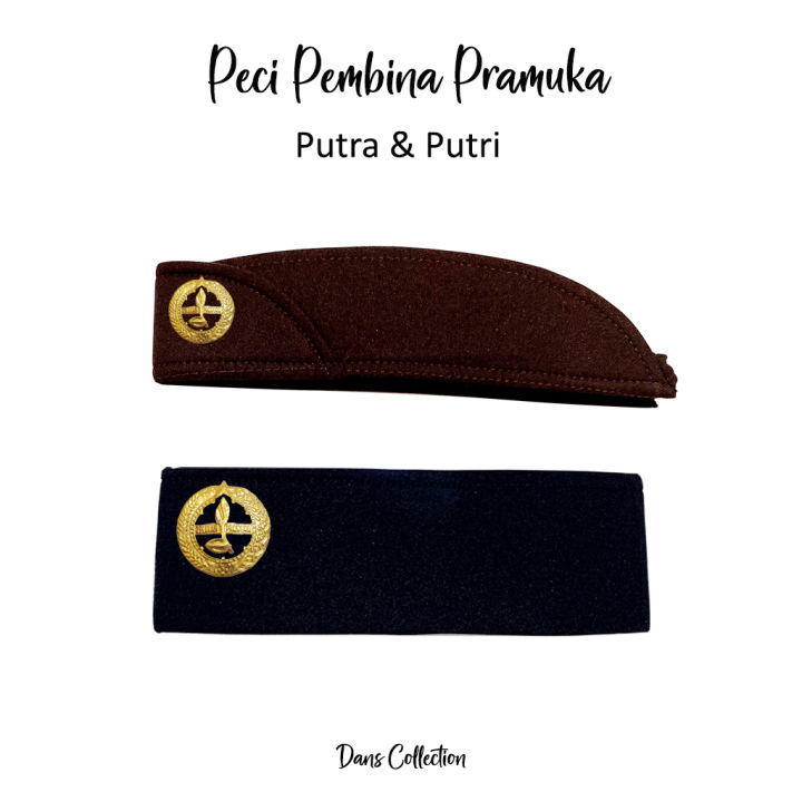 Peci Pramuka Pembina Putra dan Putri dan Pin Tanda Topi | Lazada Indonesia