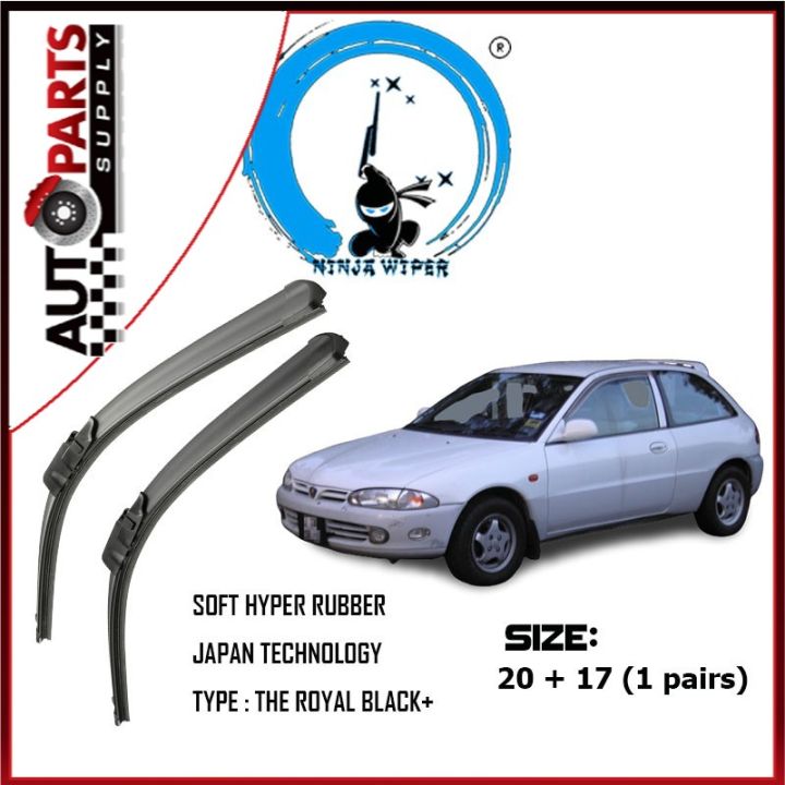 🇯🇵 Ninja Wiper The Royal black+🇯🇵 SATRIA 1994 (20"+17" 1PAIR) Car Wiper ...