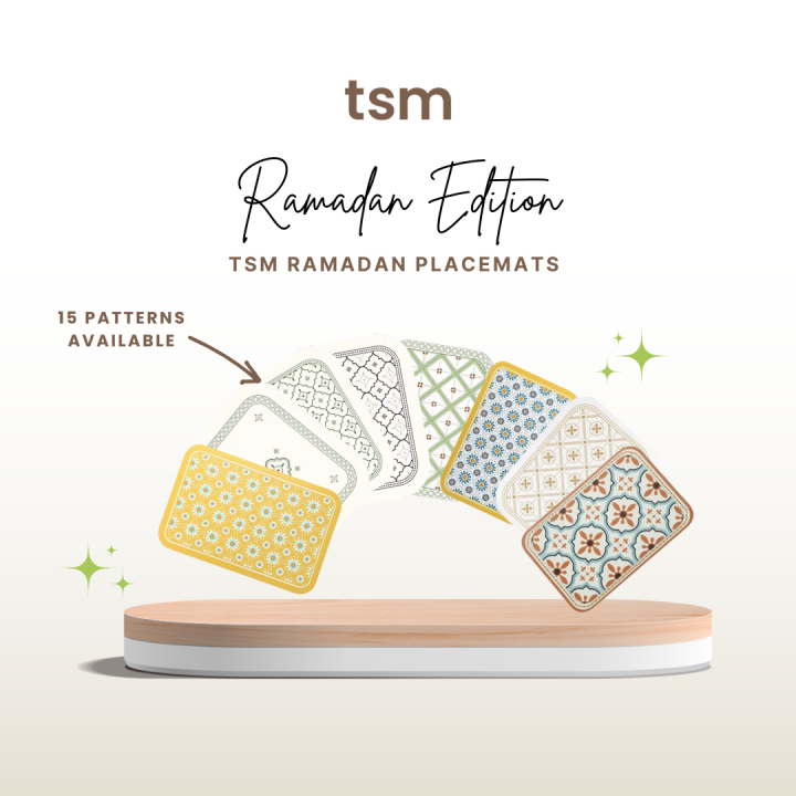 TSM Bergaya Table Placemat | PVC Waterproof | Non-Slip Heat Resistant ...