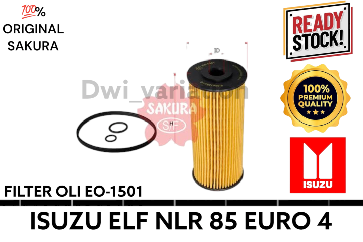 FILTER OLI ISUZU ELF NLR 85 EURO 4 ORIGINAL PRODUK SAKURA EO-1501 ...