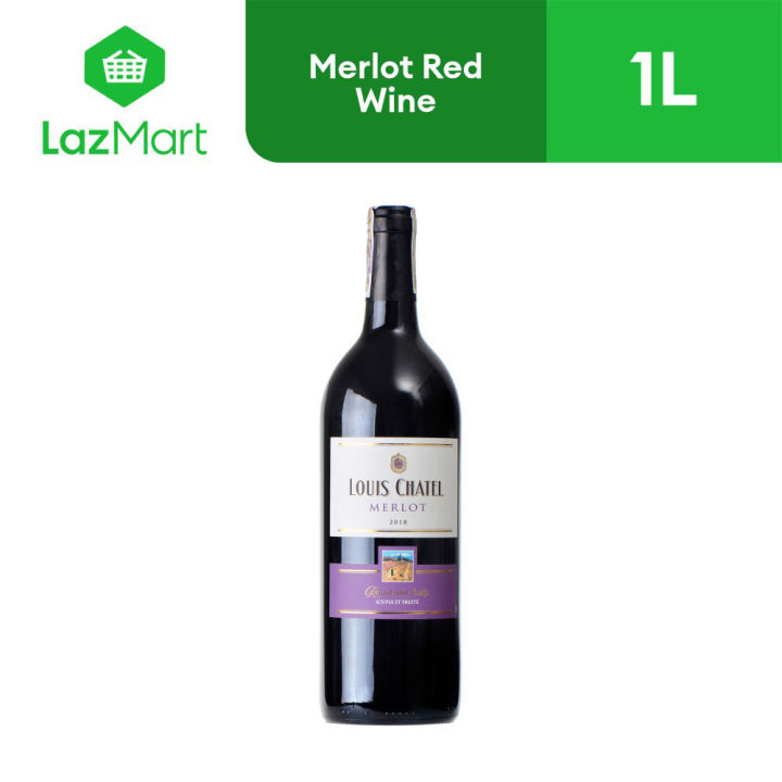Louis Chatel Merlot Red Wine 1l | Lazada PH