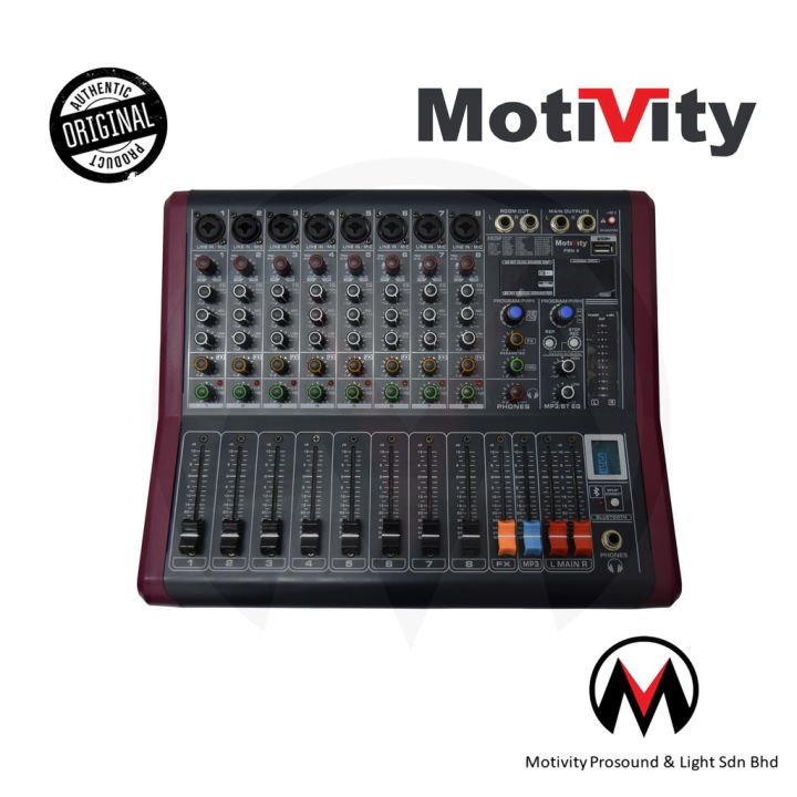Motivity PMN8 500Watts 8-Channel Powered Mixer | Lazada